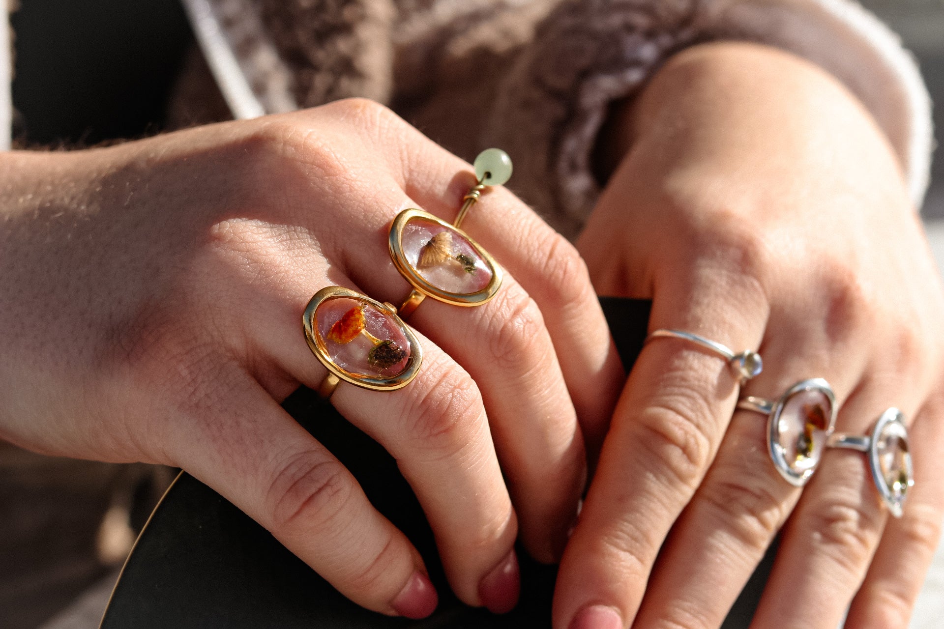 Real Mushroom Jewelry , One-of-a-kind & handcrafted by Mosh Jewelry